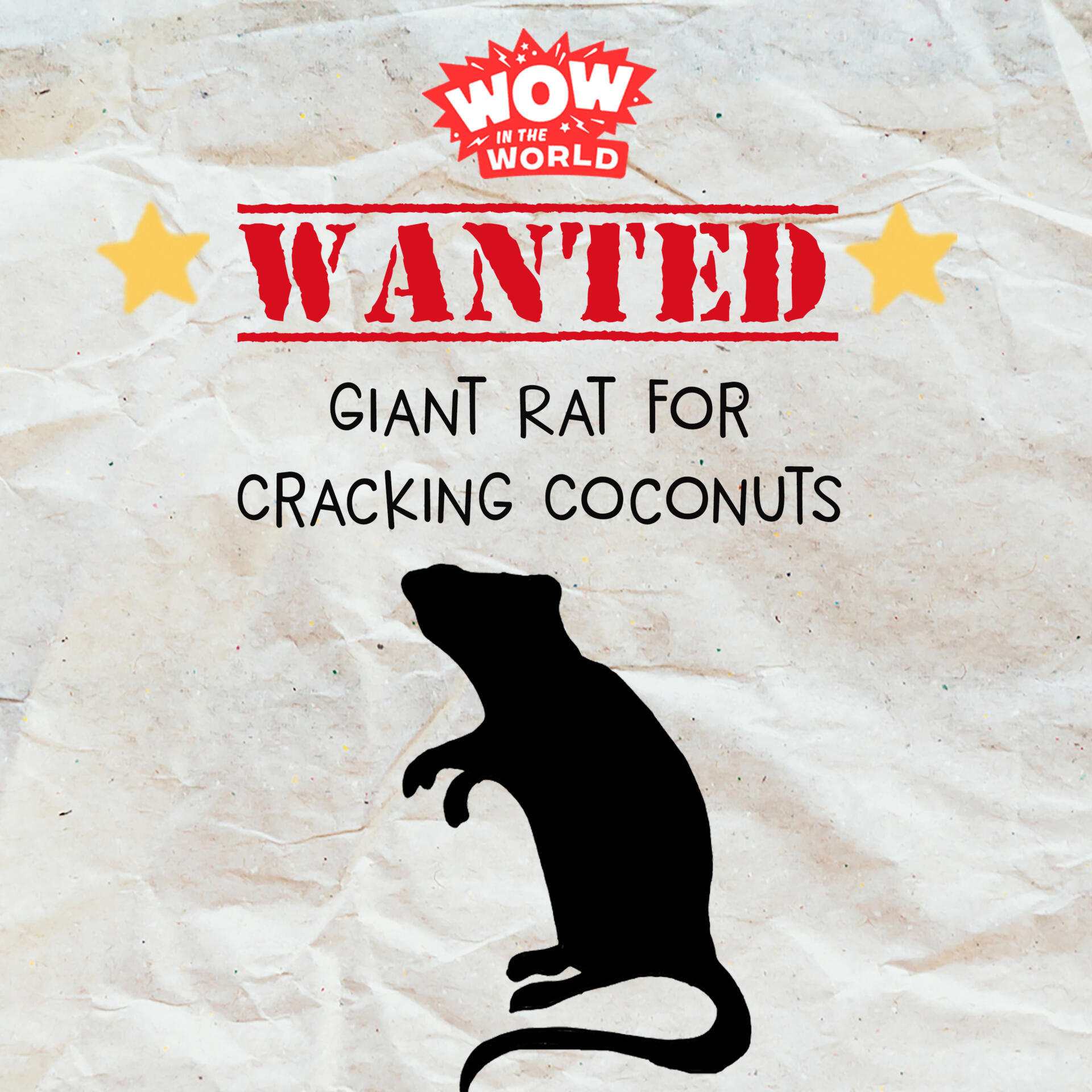 WANTED: Giant Rat For Cracking Coconuts - Tinkercast
